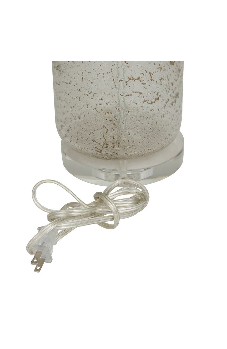 GINGER BIRCH STUDIO Gray Glass Table Lamp with Drum Shade | Nordstromrack