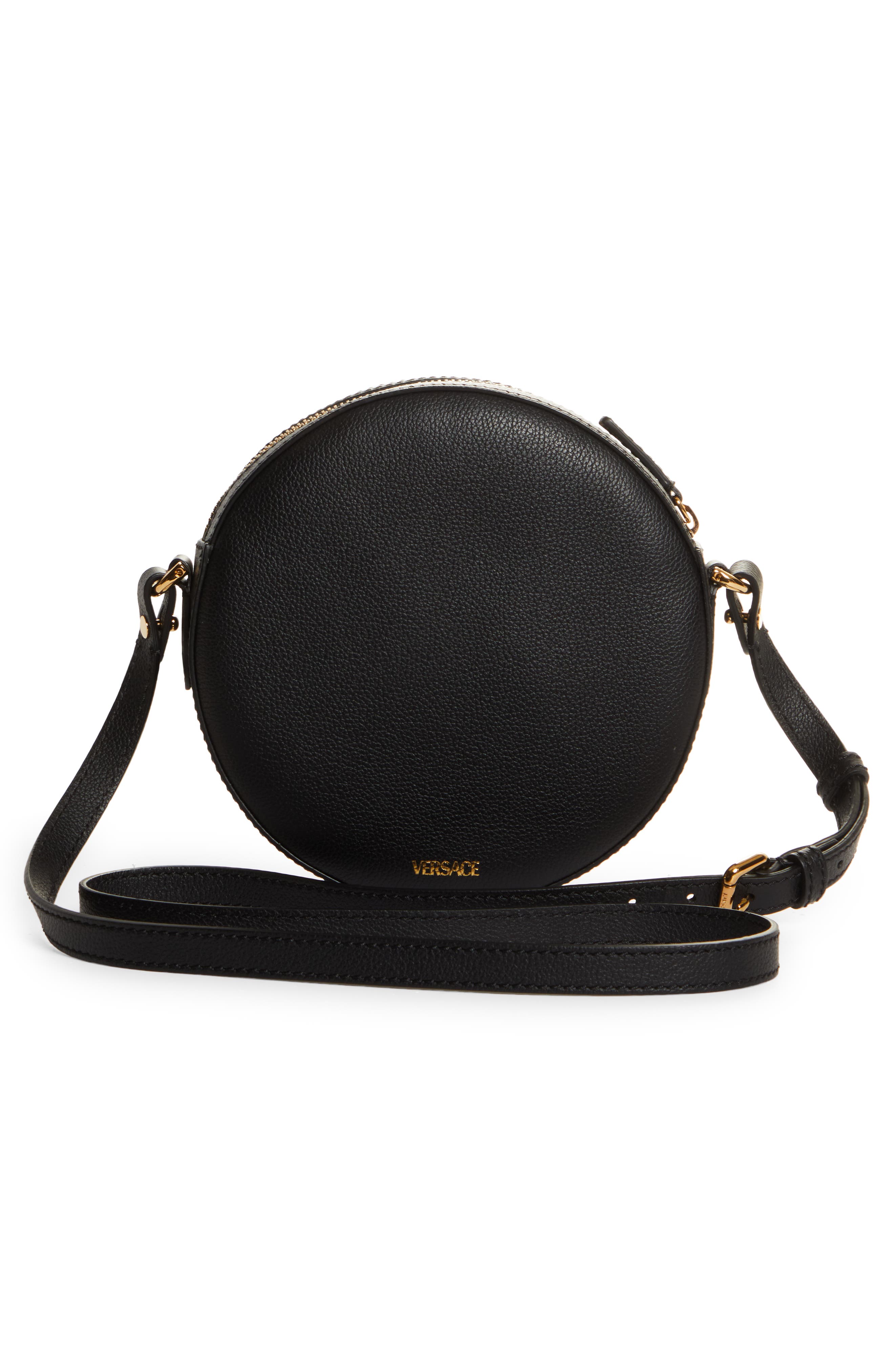 Versace La Medusa Round Leather Camera Bag | Nordstrom