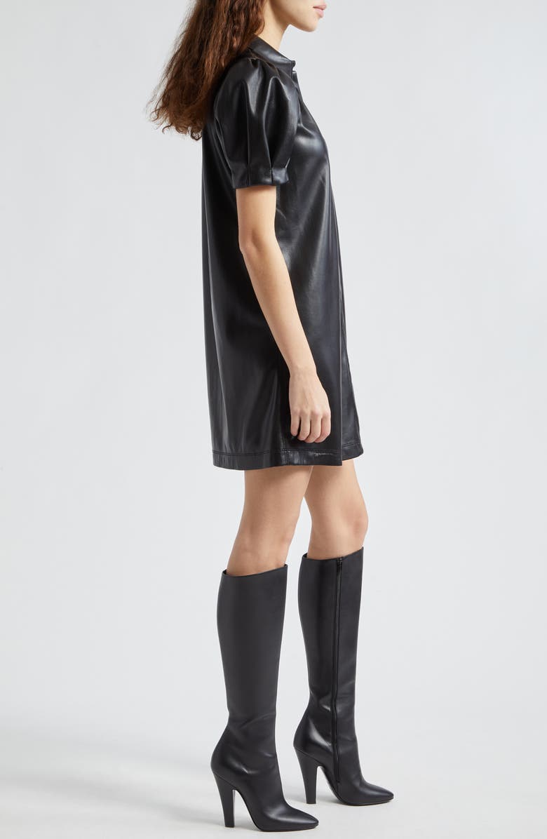 Alice + Olivia Jem Faux Leather Shirtdress | Nordstromrack