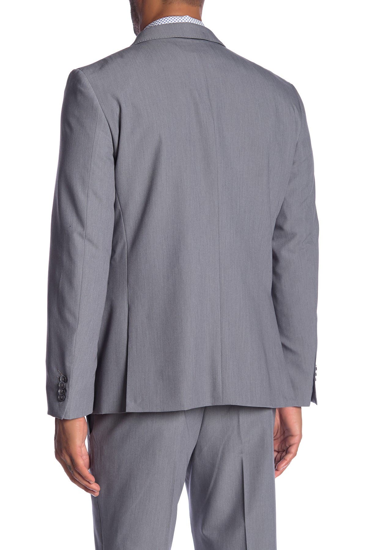 SAVILE ROW CO Avedon Grey Two Button Notch Lapel Slim Fit Bi-Stretch ...