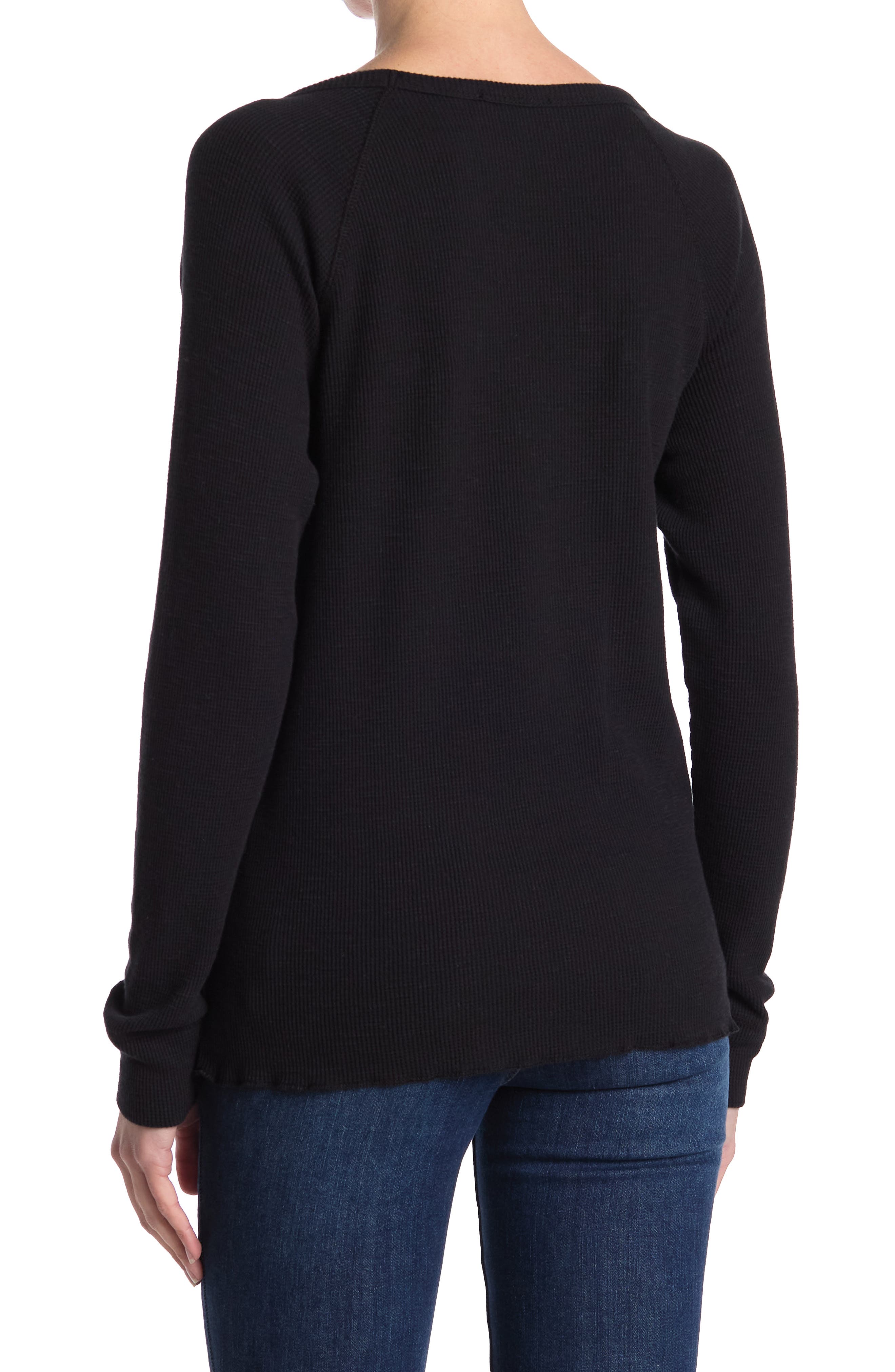 James Perse Long Raglan Sleeve Thermal Top | Nordstromrack