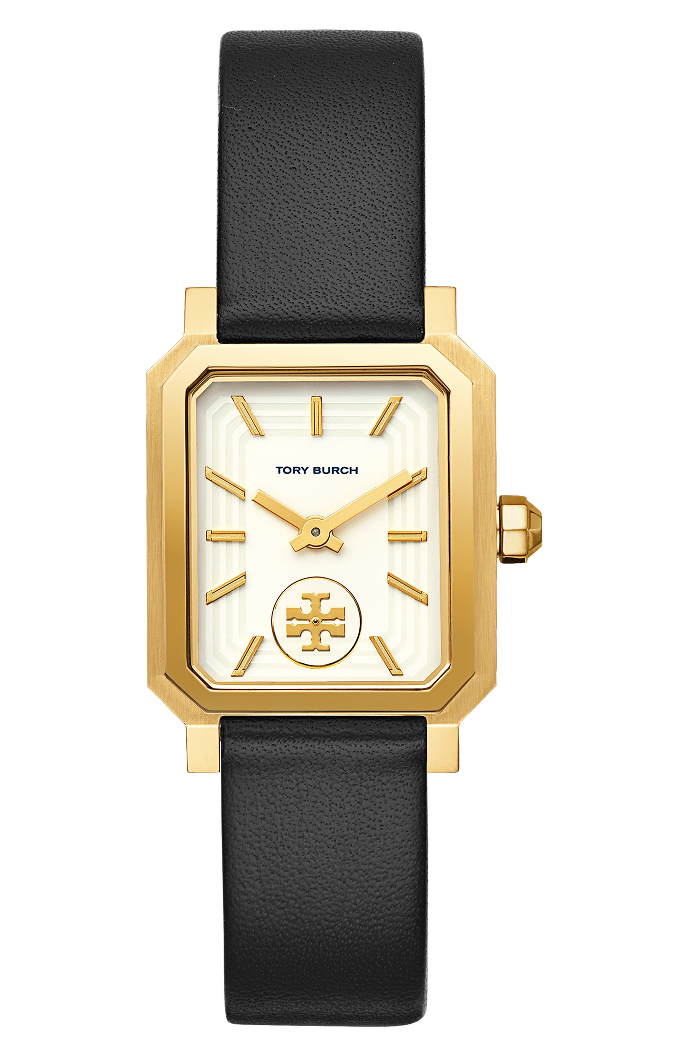 Tory Burch Robinson Leather Strap Watch, 27mm x 29mm | Nordstrom