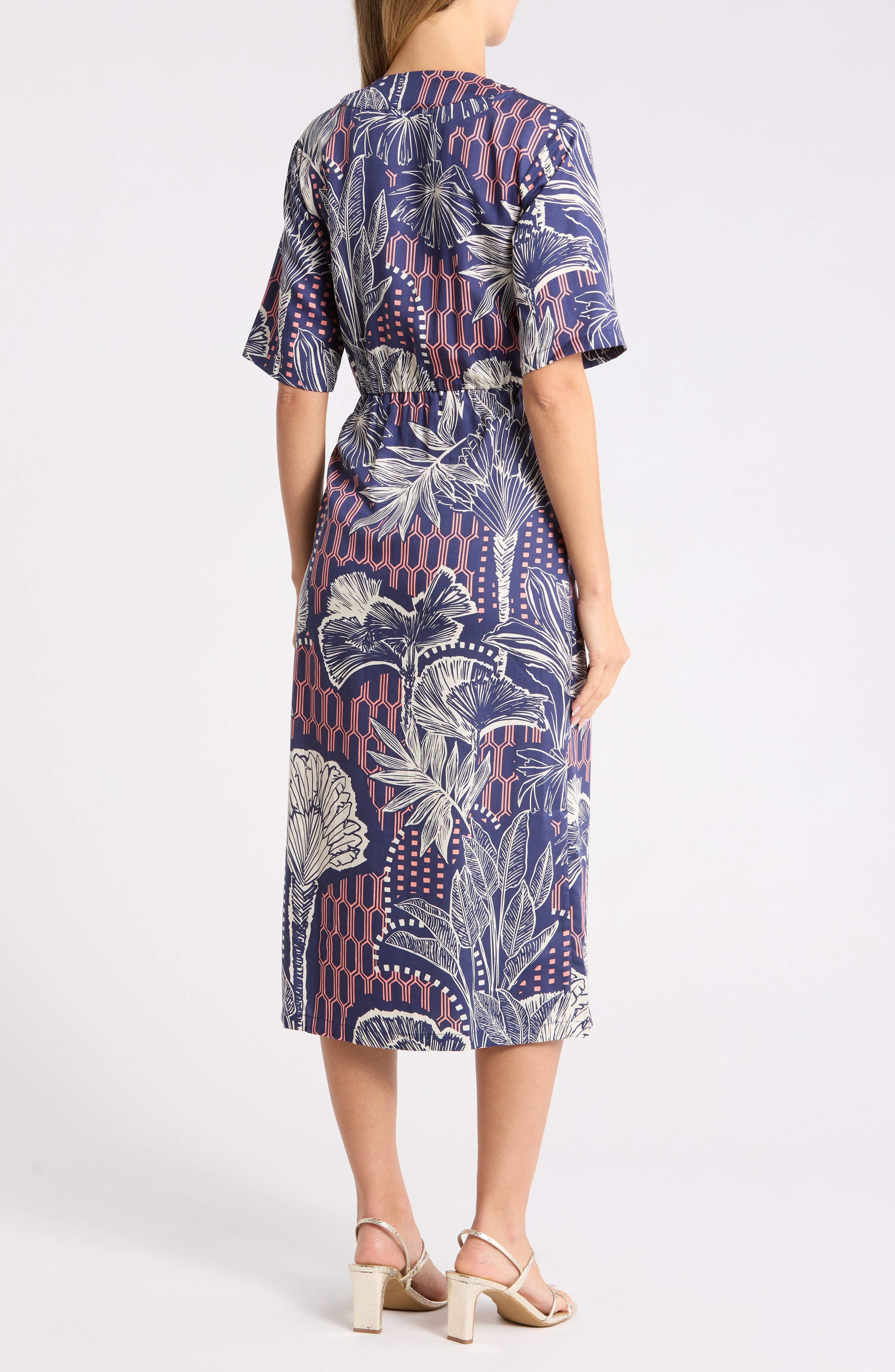 Tori Richard Oasis Maika Short Sleeve Wrap Dress | Nordstromrack