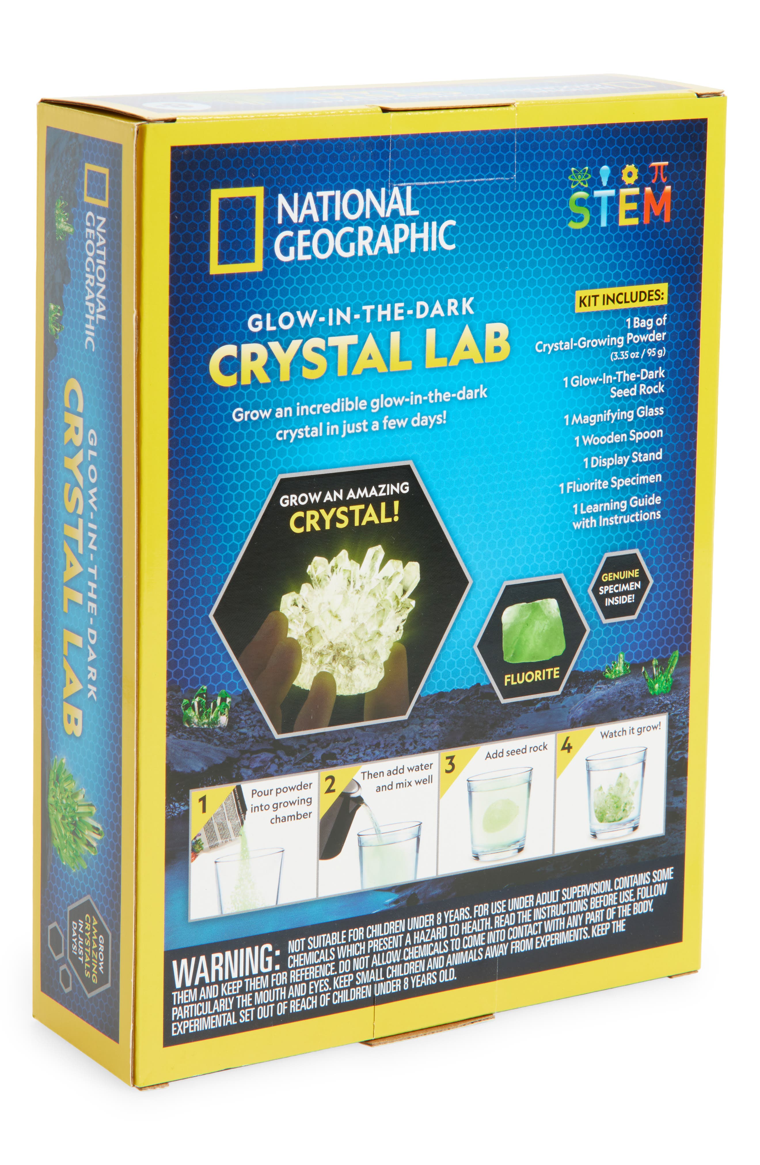 NATIONAL GEOGRAPHIC Glow-In-The-Dark Crystal Lab Kit | Nordstrom