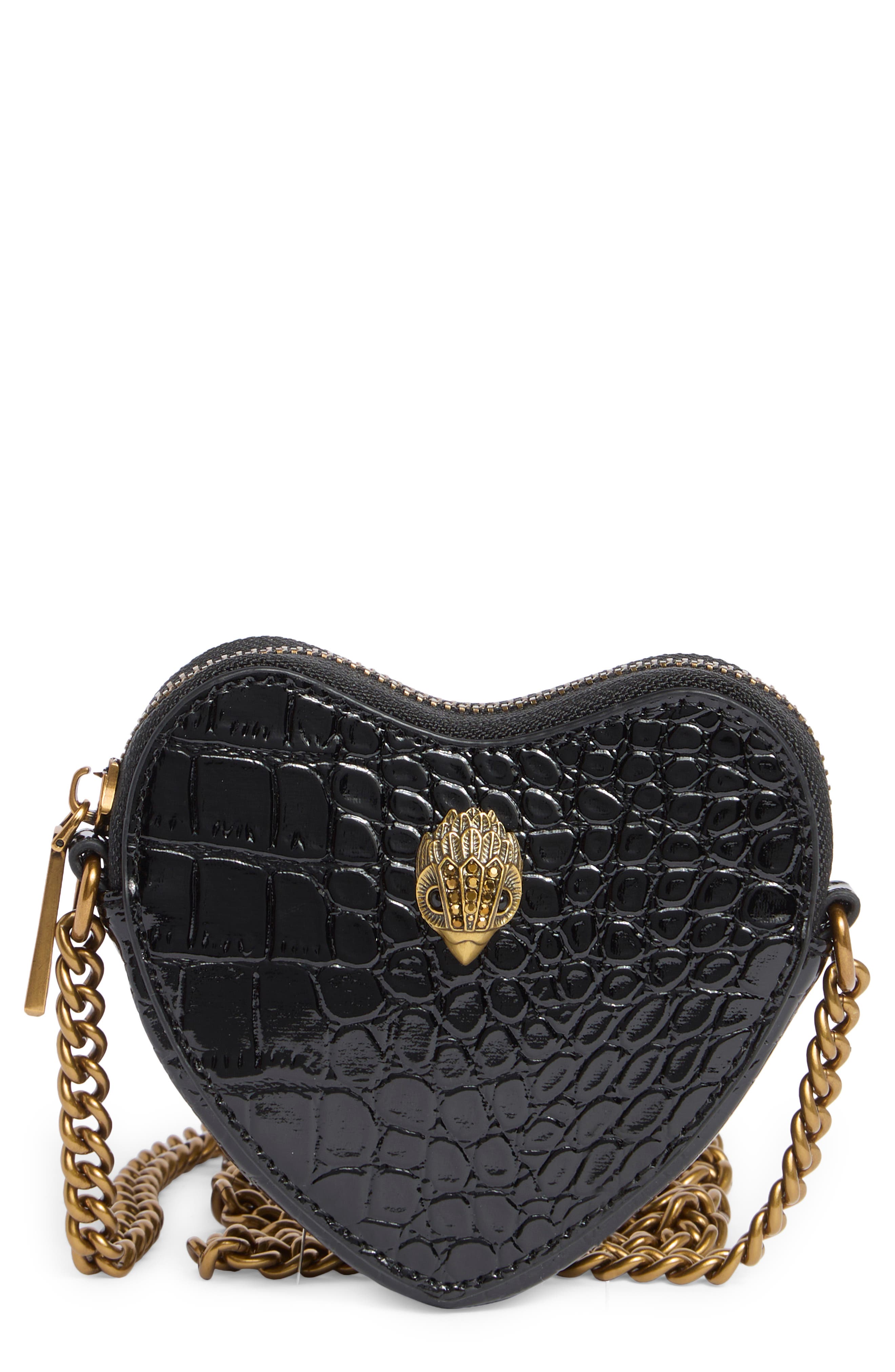 Kurt Geiger London Micro Heart Leather Crossbody Bag | Nordstrom