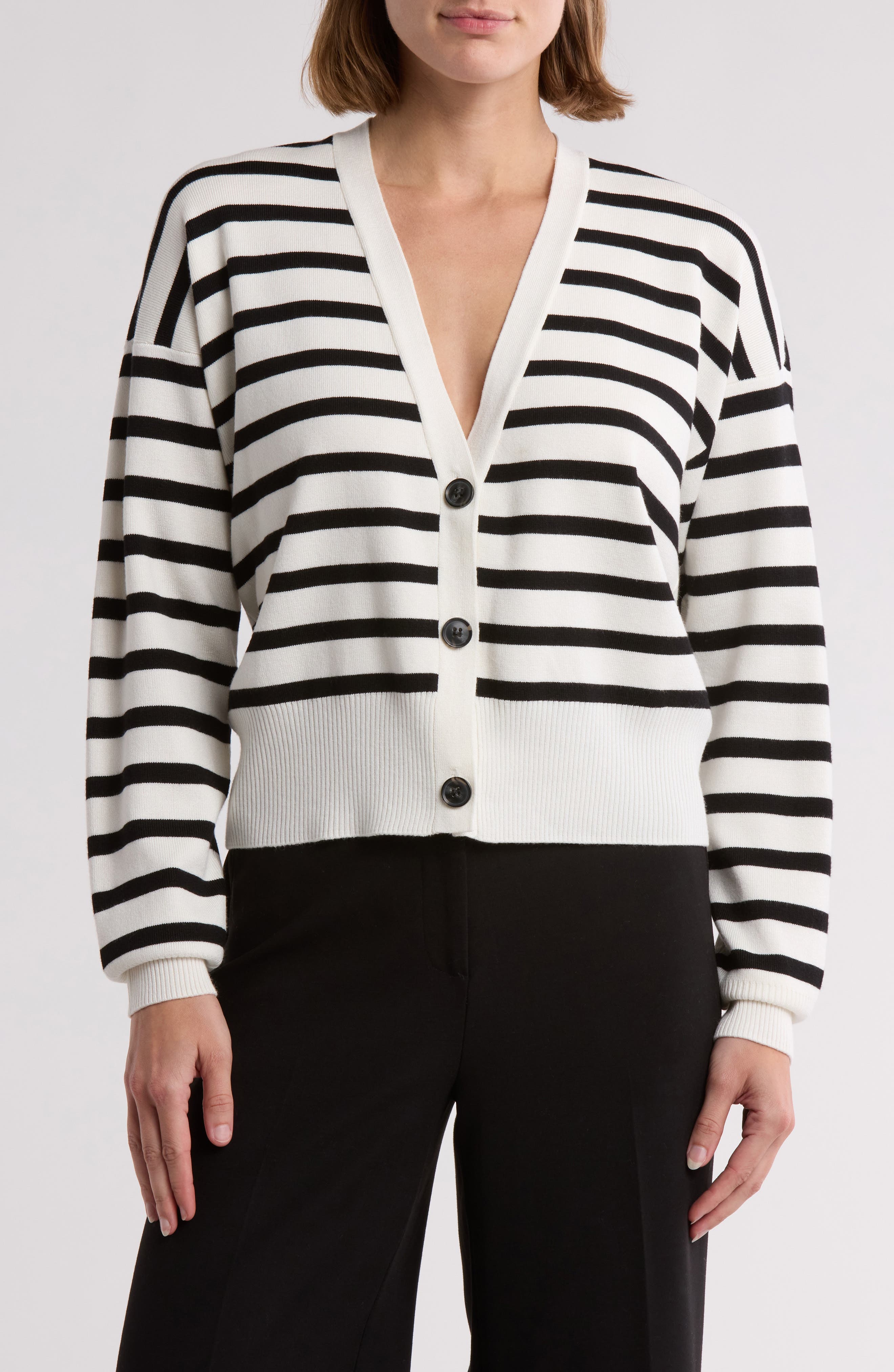 RACHEL Rachel Roy Basic Button Cardigan | Nordstromrack
