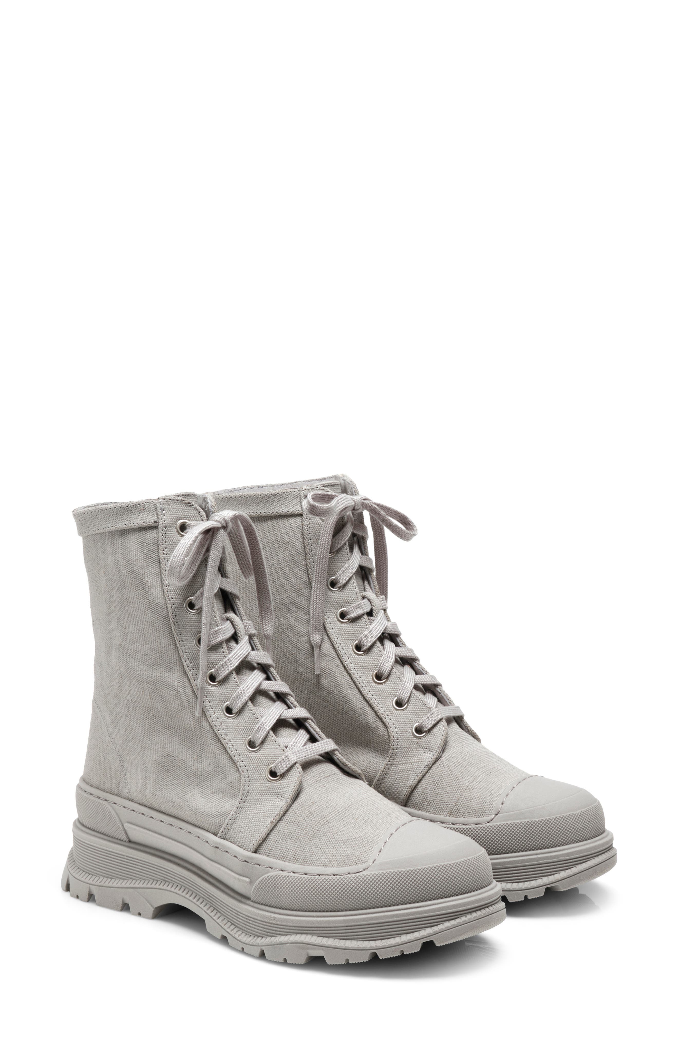 Free People Camp Out Canvas Combat Boot (Women) | Nordstromrack