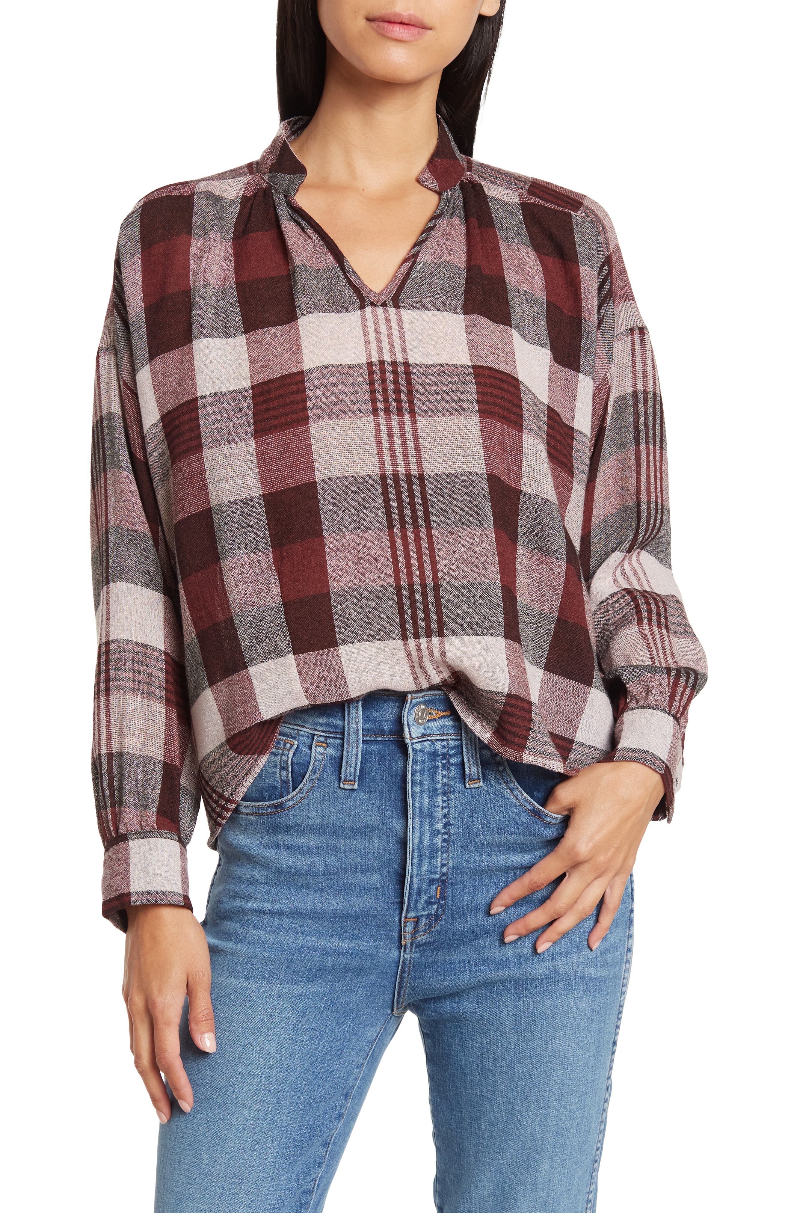 Madewell Highroad Schorr Plaid Popover Shirt | Nordstromrack
