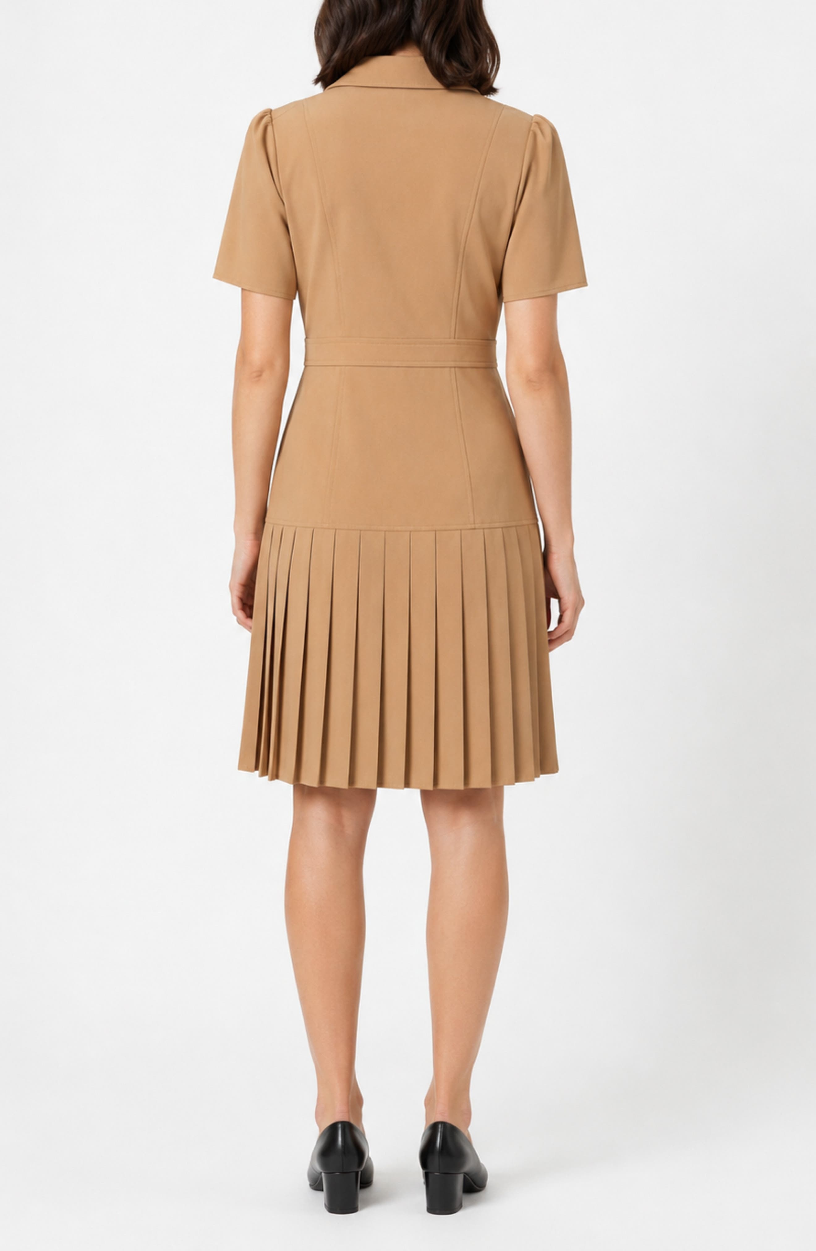 Nanette Lepore Remy Stretch Pleat Shirtdress (Women) | Nordstromrack