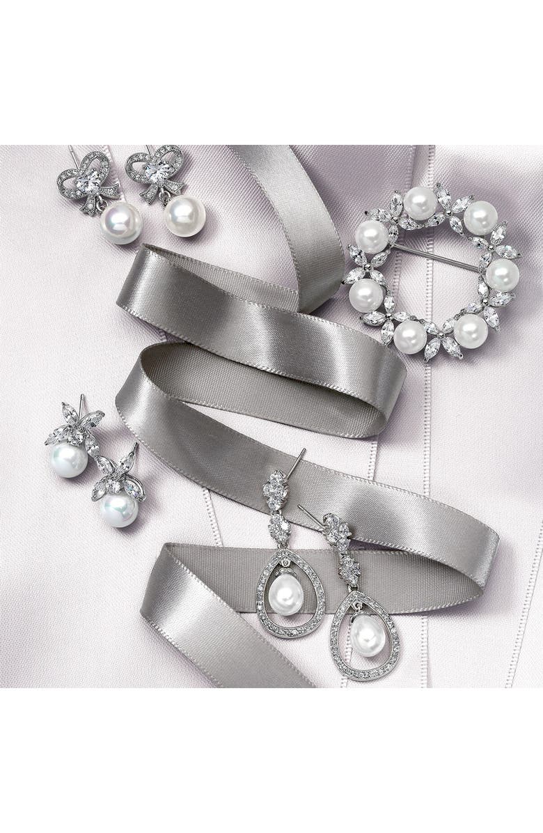BLING JEWELRY CZ & Imitation Pearl Brooch | Nordstromrack