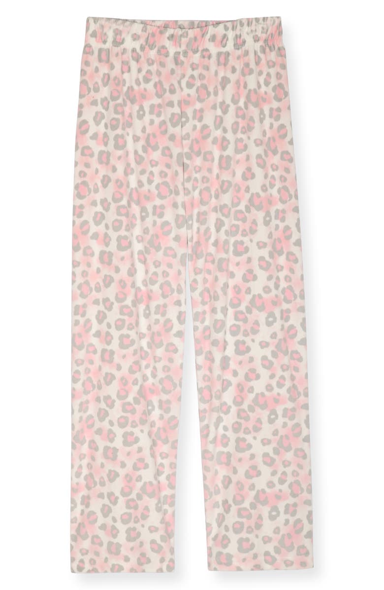 SLEEP ON IT Kids' Leopard Velour Two-Piece Pajamas & Scrunchie Set ...