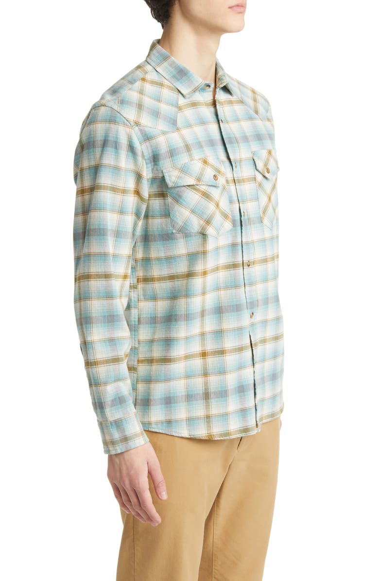 Pendleton Wyatt Plaid Cotton Snap-Up Shirt | Nordstrom