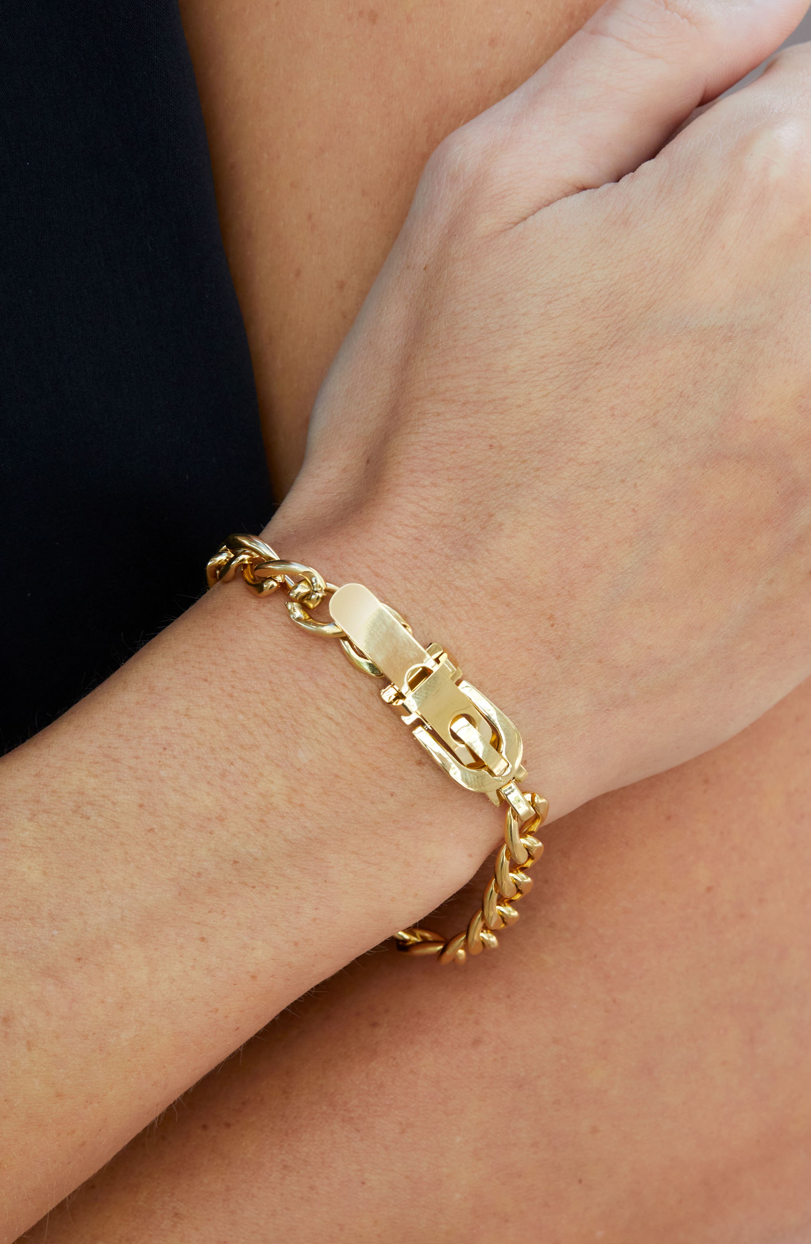 SAVVY CIE JEWELS Curb Chain Link Bracelet | Nordstromrack