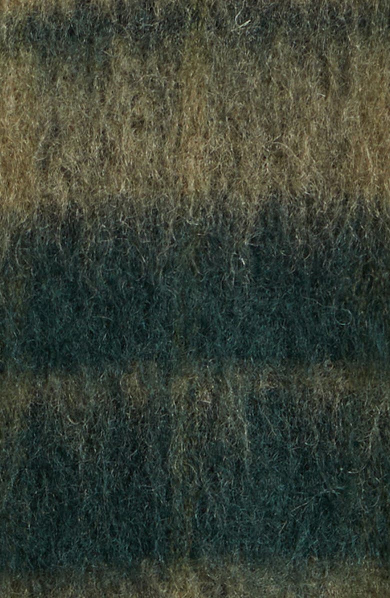 Nicholas Daley Collarless Plaid Wool & Mohair Blend Jacket | Nordstrom