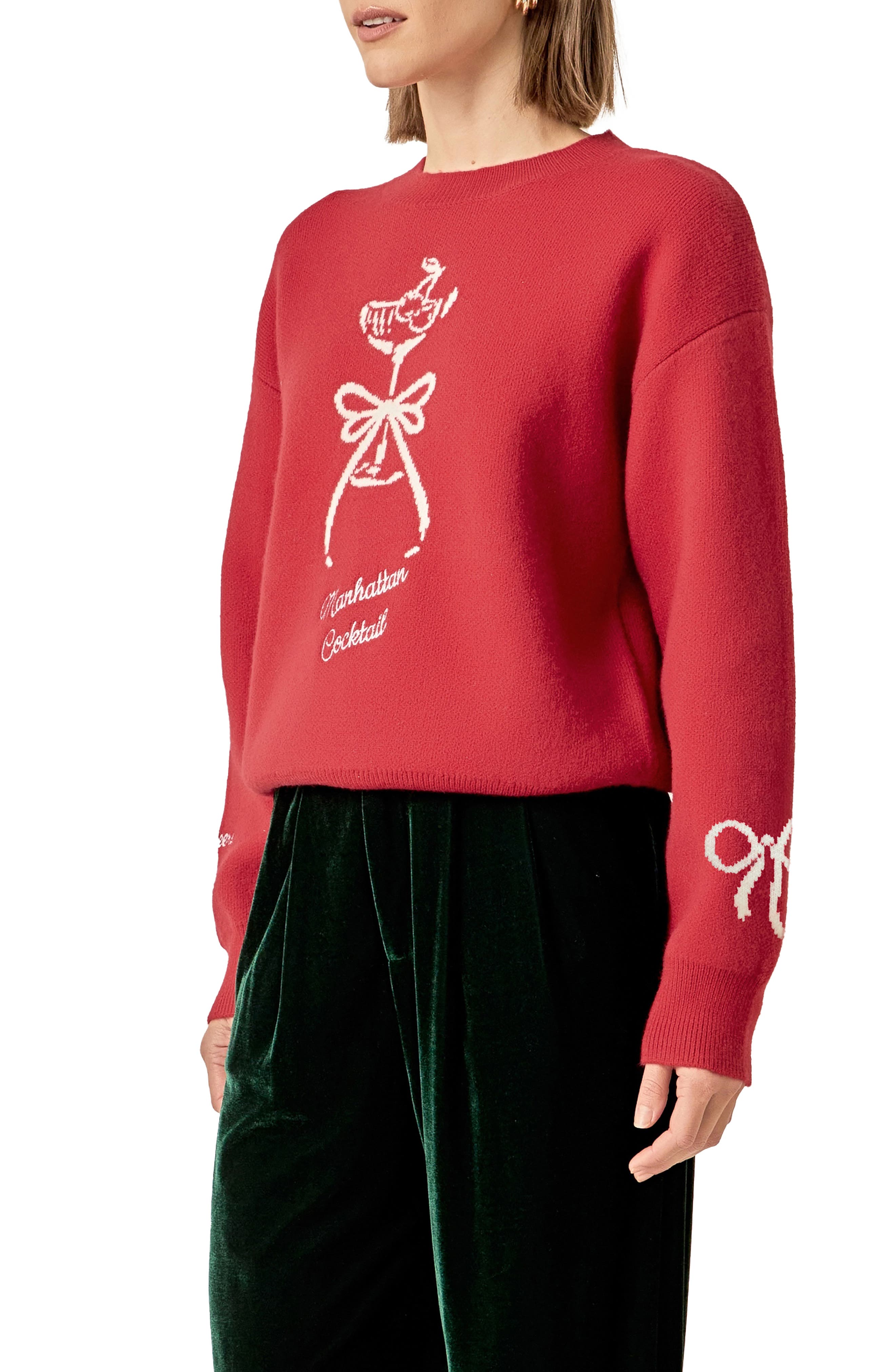 English Factory Manhattan Cocktail Sweater | Nordstrom