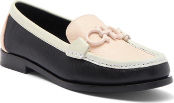 FERRAGAMO Colorblock Leather Bit Loafer (Women) | Nordstromrack