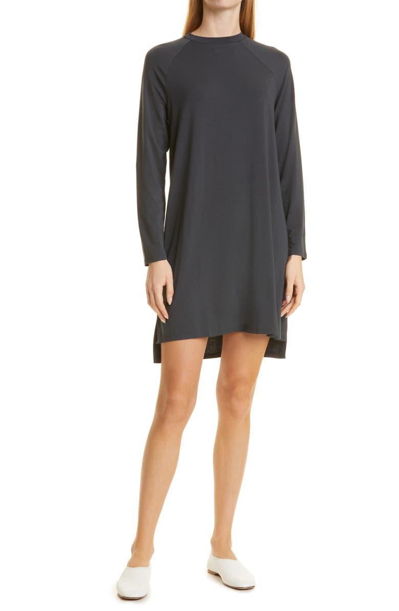 Eileen Fisher Crewneck Raglan Long Sleeve Dress | Nordstromrack