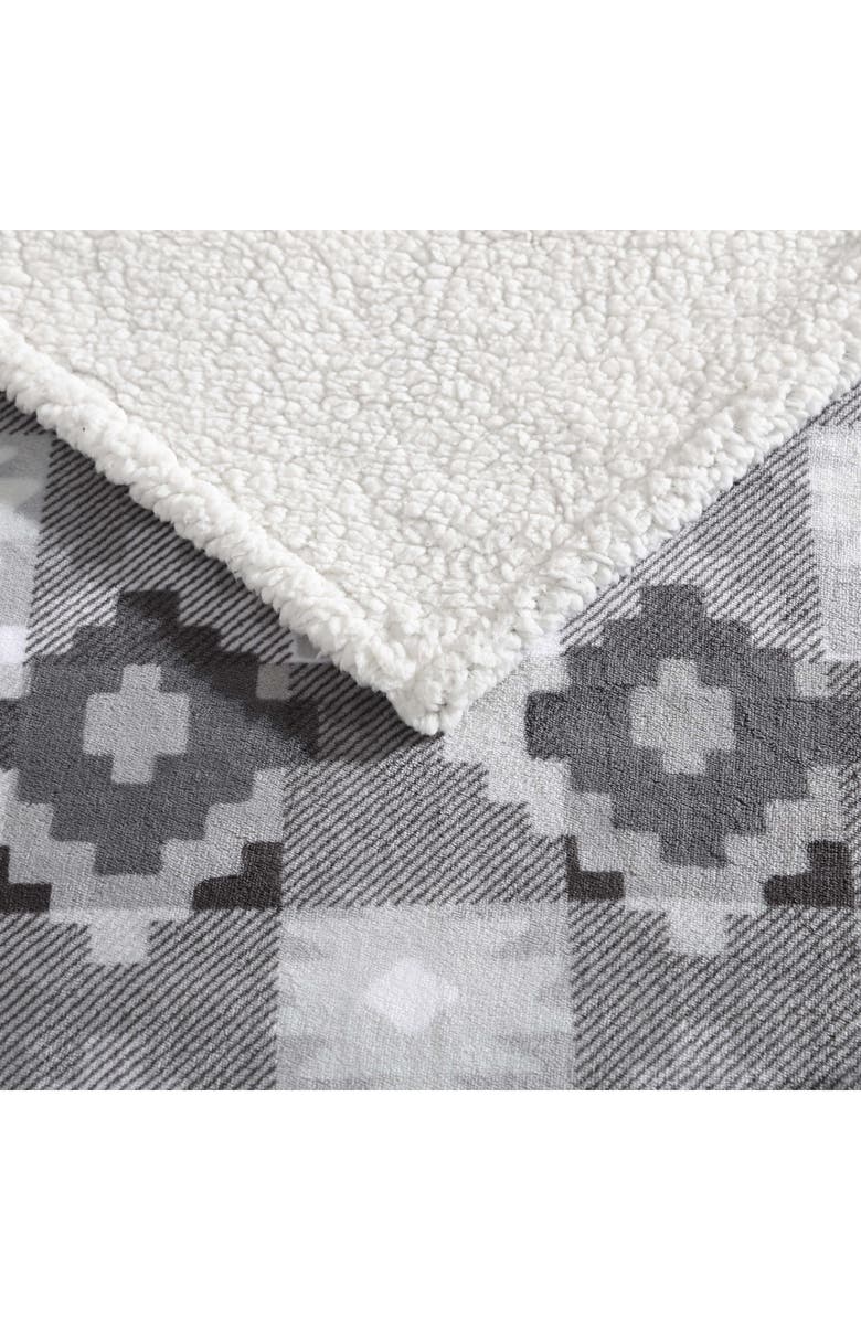 Eddie Bauer Copper Creek Faux Shearling Popcorn Fleece Throw Blanket ...
