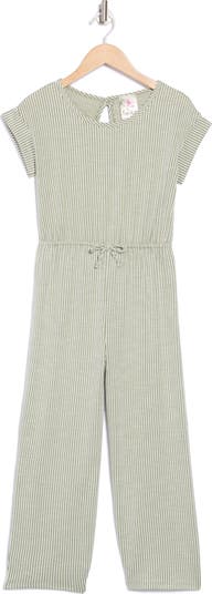 Jenna & Jessie Kids' Stripe Rib Jumpsuit | Nordstromrack