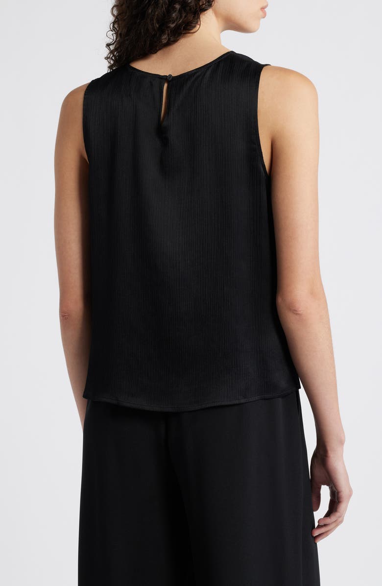 Eileen Fisher Textured Sleeveless Silk Shell | Nordstrom