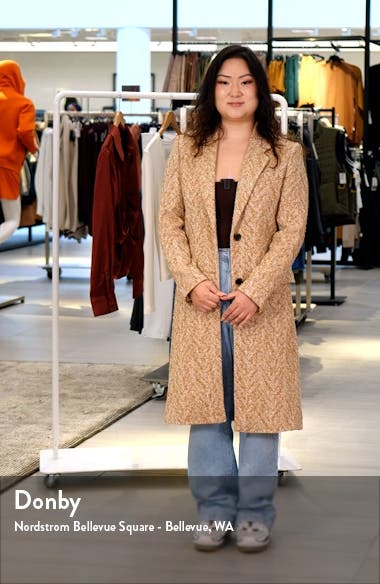 BOSS Catara Longline Tweed Jacket | Nordstromrack