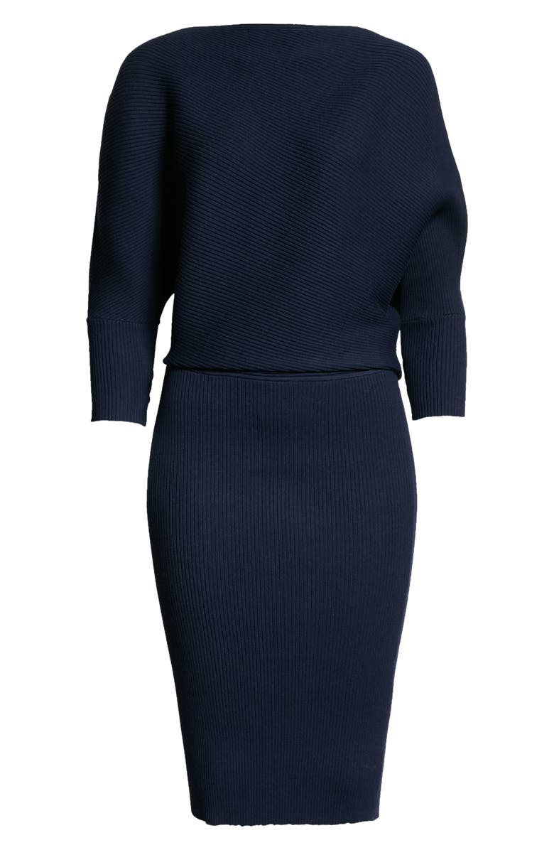 Reiss Penny Rib Split Sleeve Dress | Nordstrom