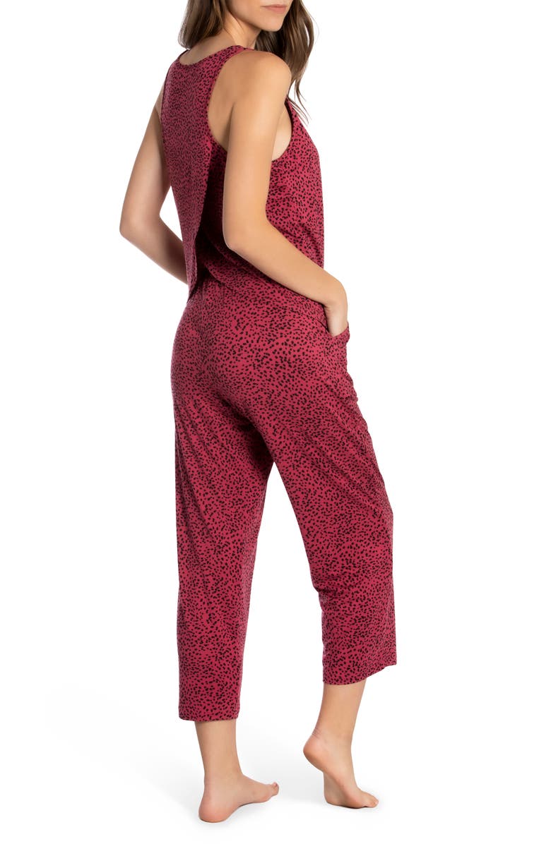 In Bloom by Jonquil Ali Animal Print Crop Pajamas | Nordstromrack