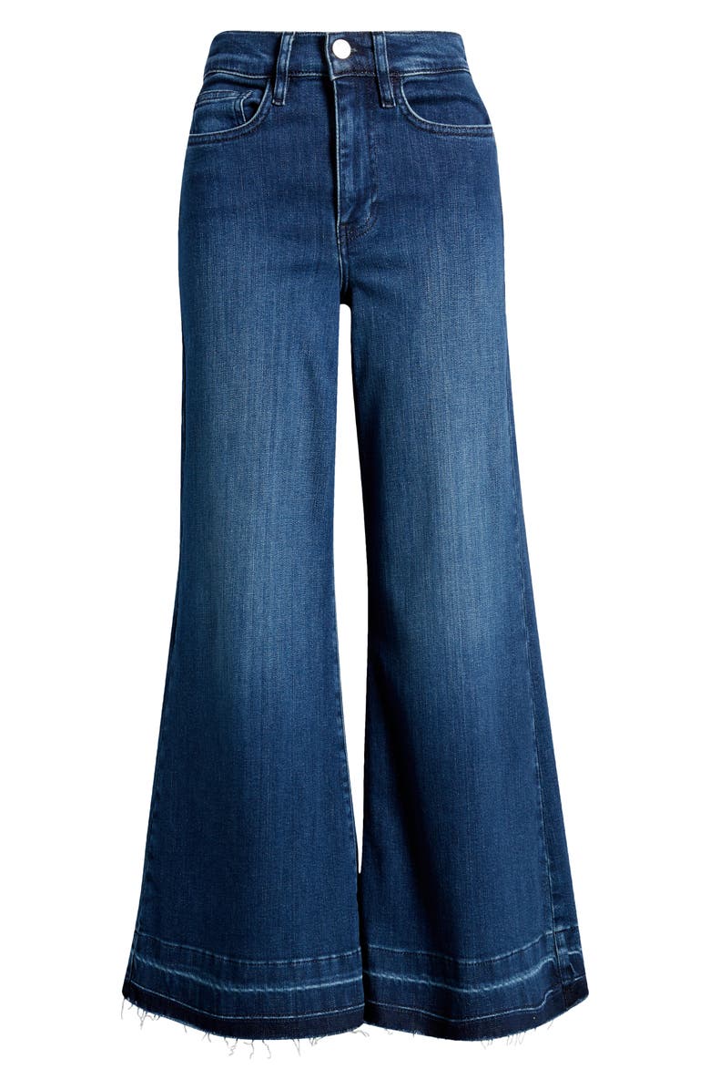 FRAME Le Palazzo Release Hem Crop Wide Leg Jeans | Nordstromrack