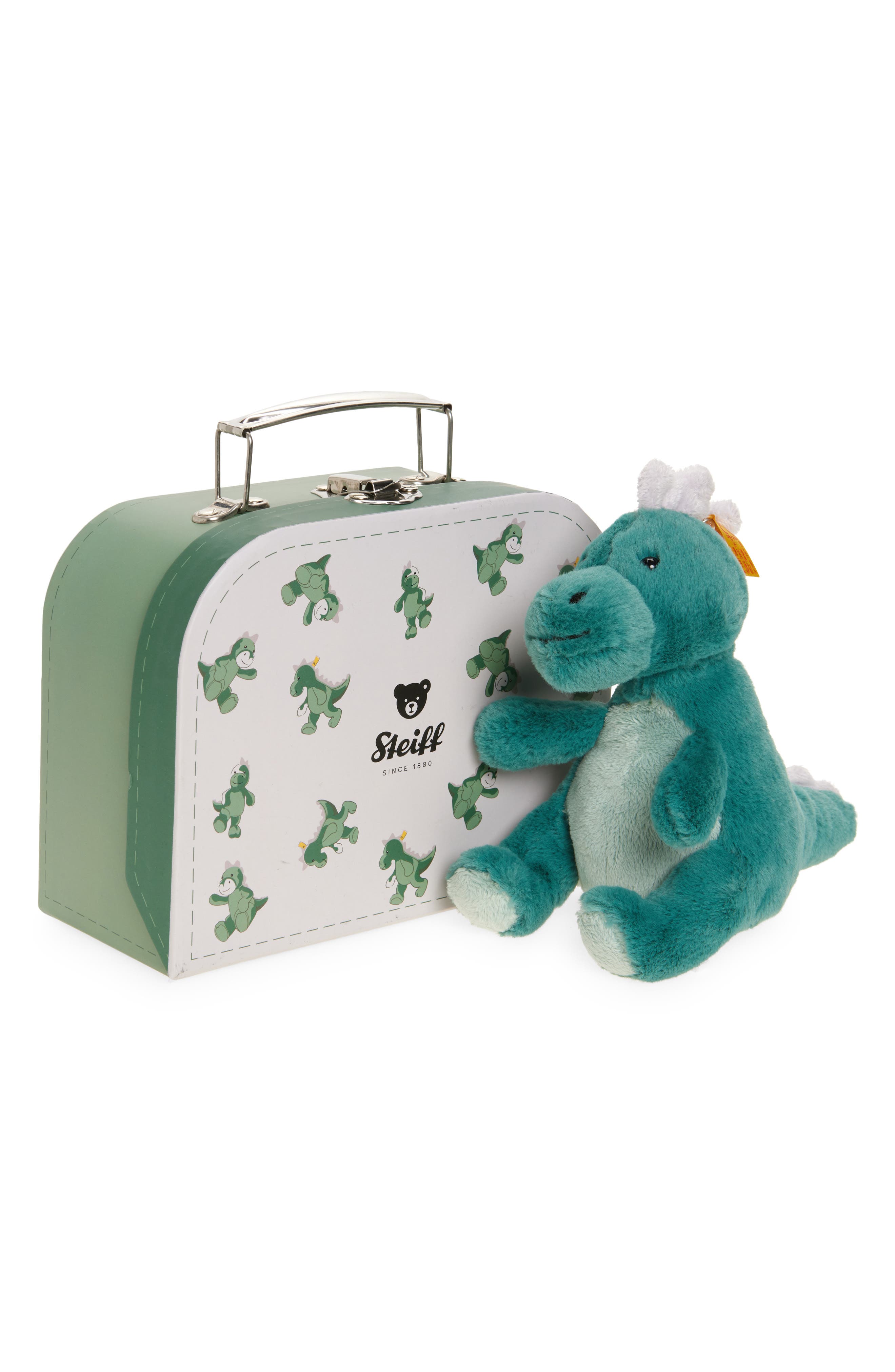 Steiff Joshi Baby T-Rex Stuffed Animal with Suitcase | Nordstrom