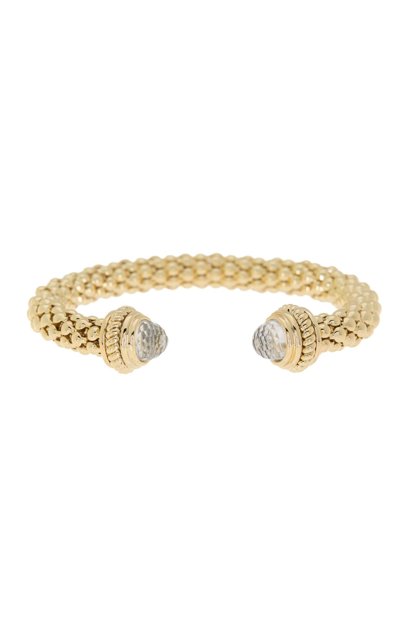Juvell MESHMERISE Gold Plated Stainless Steel Crystal Cap Beaded ...