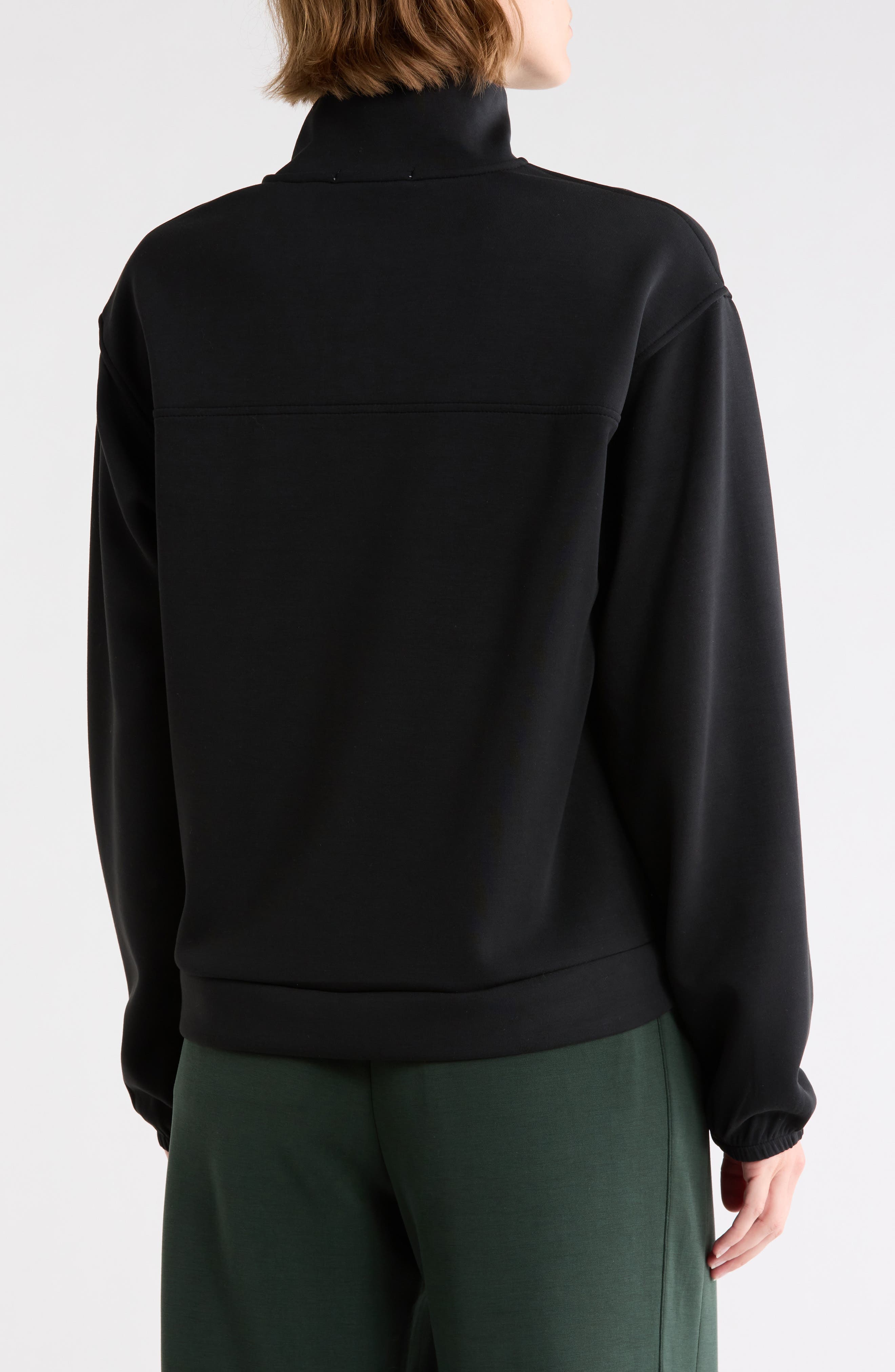 Scotch & Soda Satin Placket Half Zip Pullover (Women) | Nordstromrack