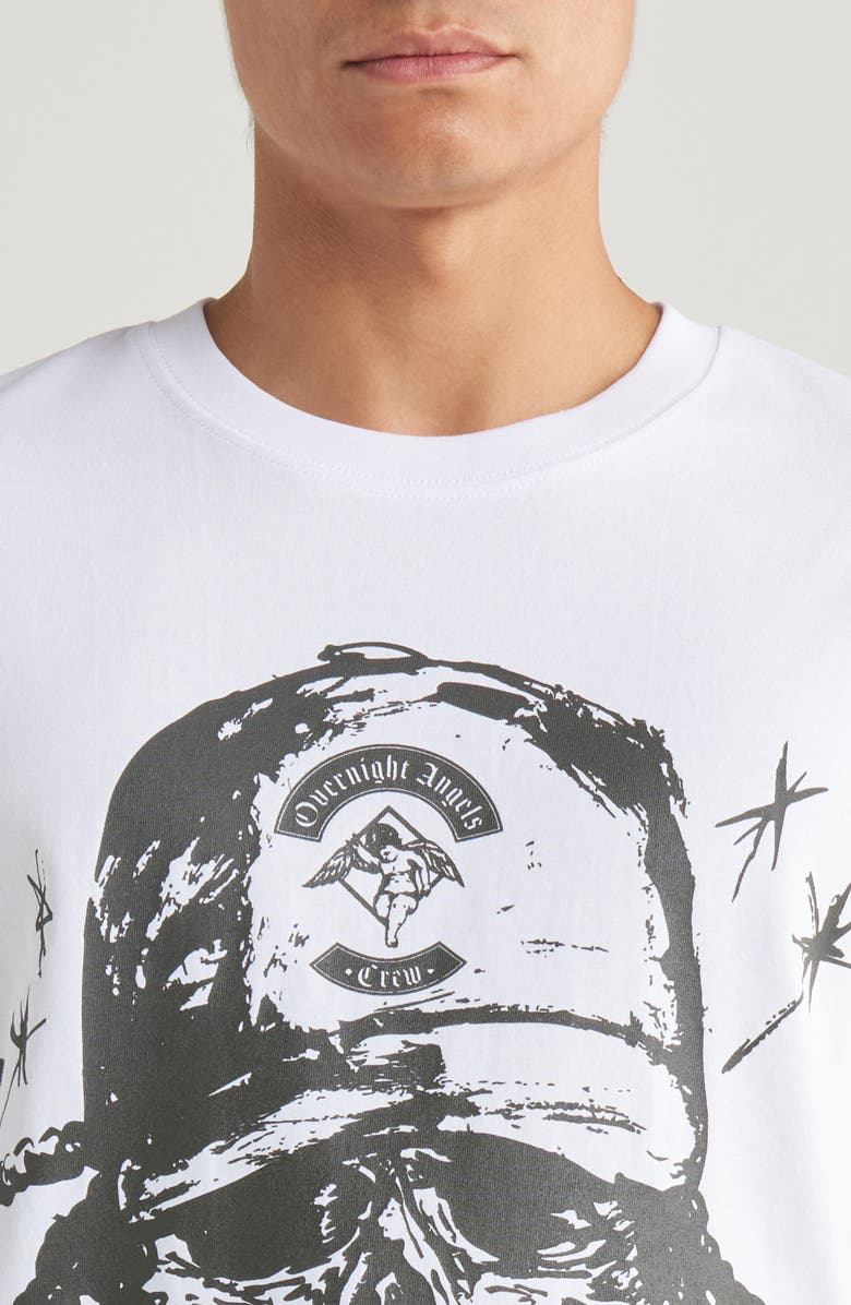 OVERNIGHT ANGELS CREW Skull Funk Organic Cotton Graphic T-Shirt | Nordstrom