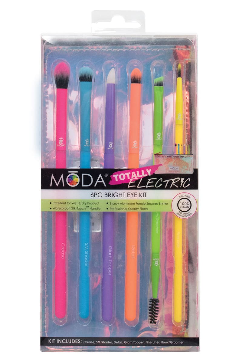MODA Totally Electric Bright Eye 7-Piece Makeup Brush Set | Nordstromrack