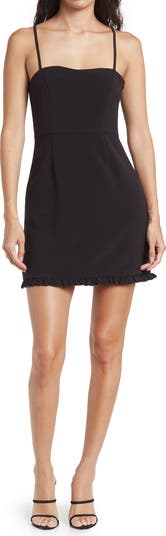 French Connection Whisper Sweetheart Ruffle Minidress | Nordstromrack