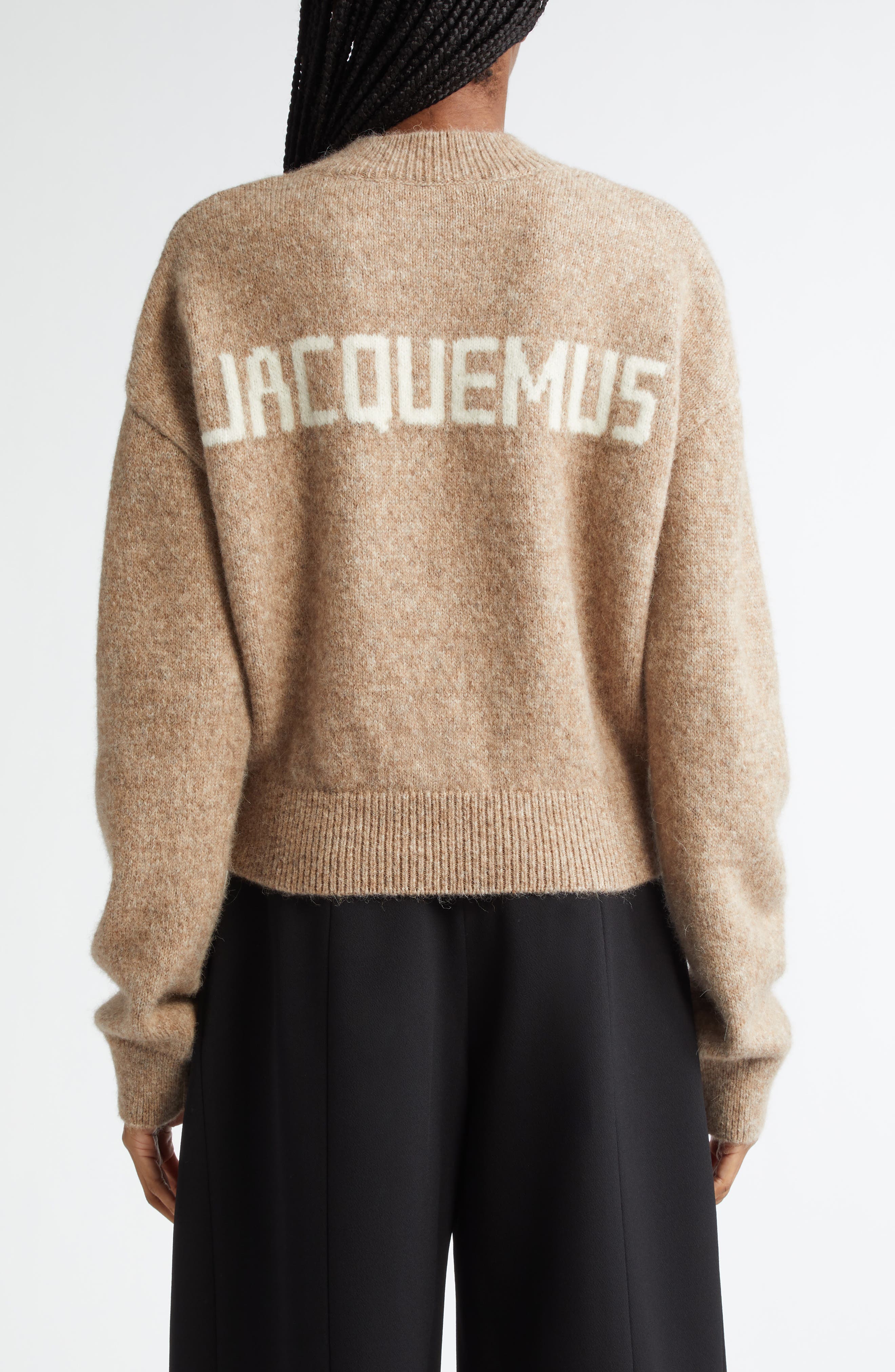 Jacquemus La Maille Logo Jacquard Alpaca & Merino Wool Blend Sweater ...