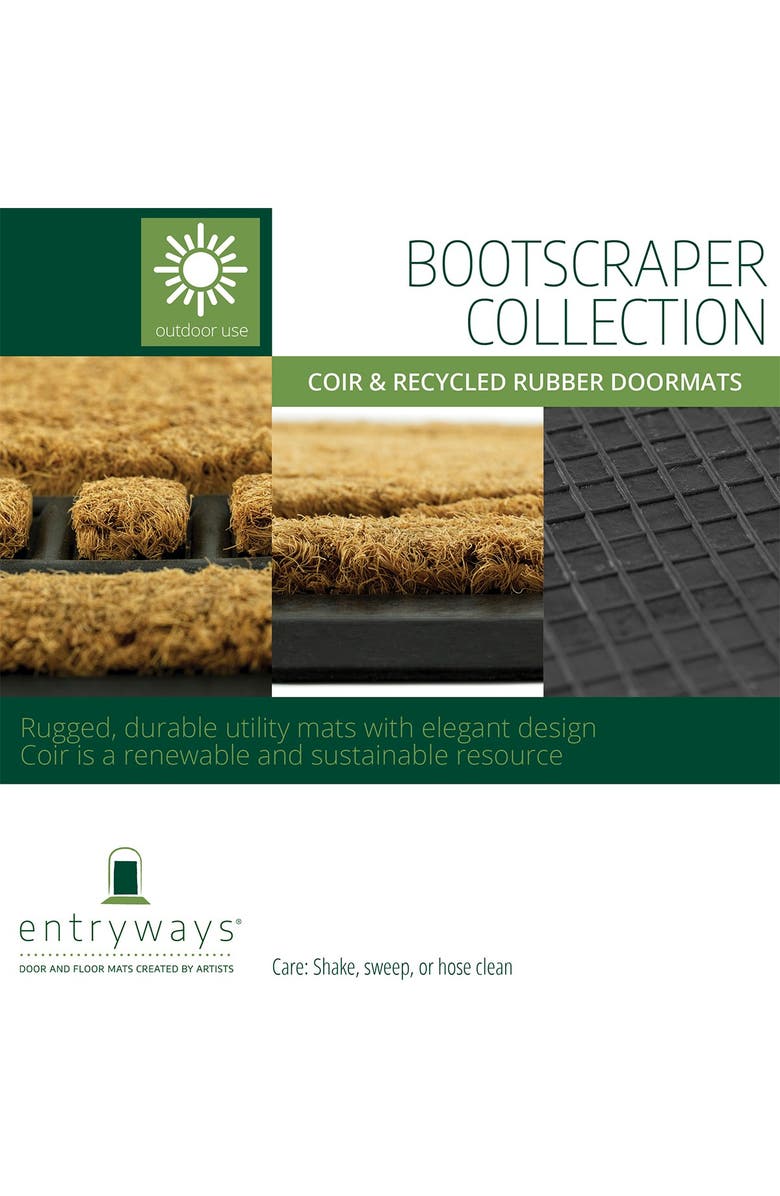 ENTRYWAYS Ellipse Recycled Rubber & Coir Doormat | Nordstromrack