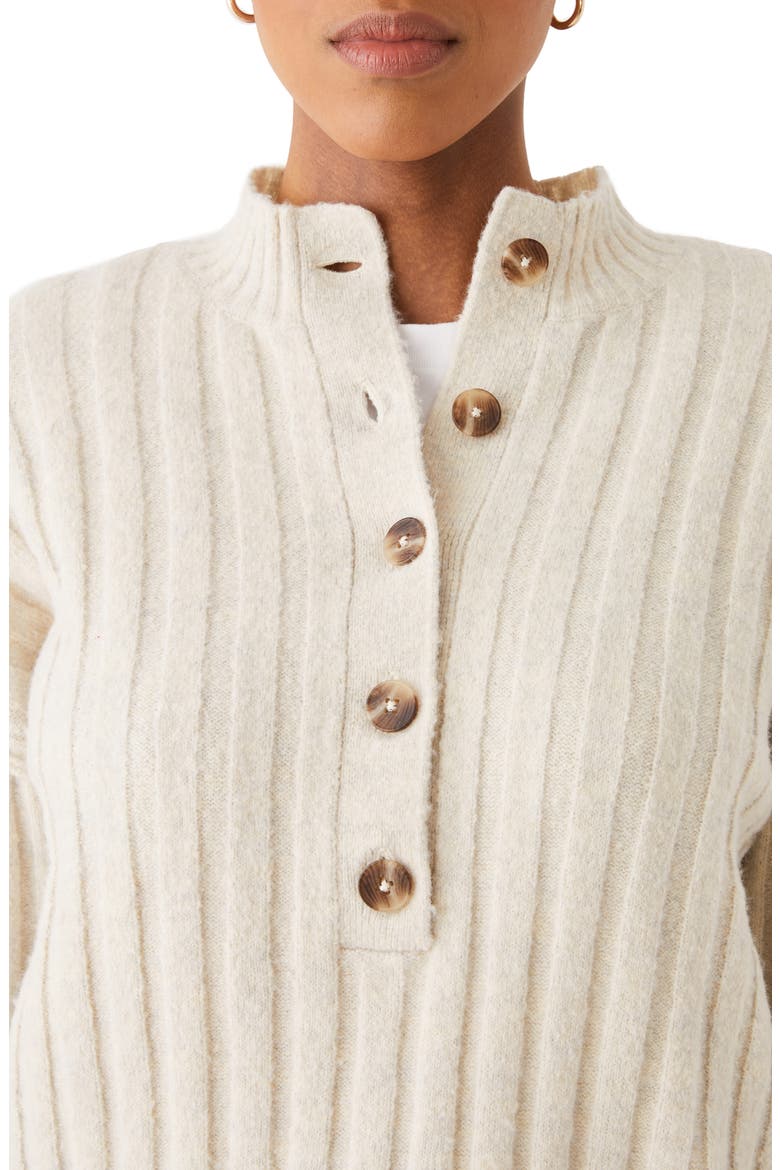 Half Placket SeaWool Ribbed Sweater (Women) | Nordstromrack
