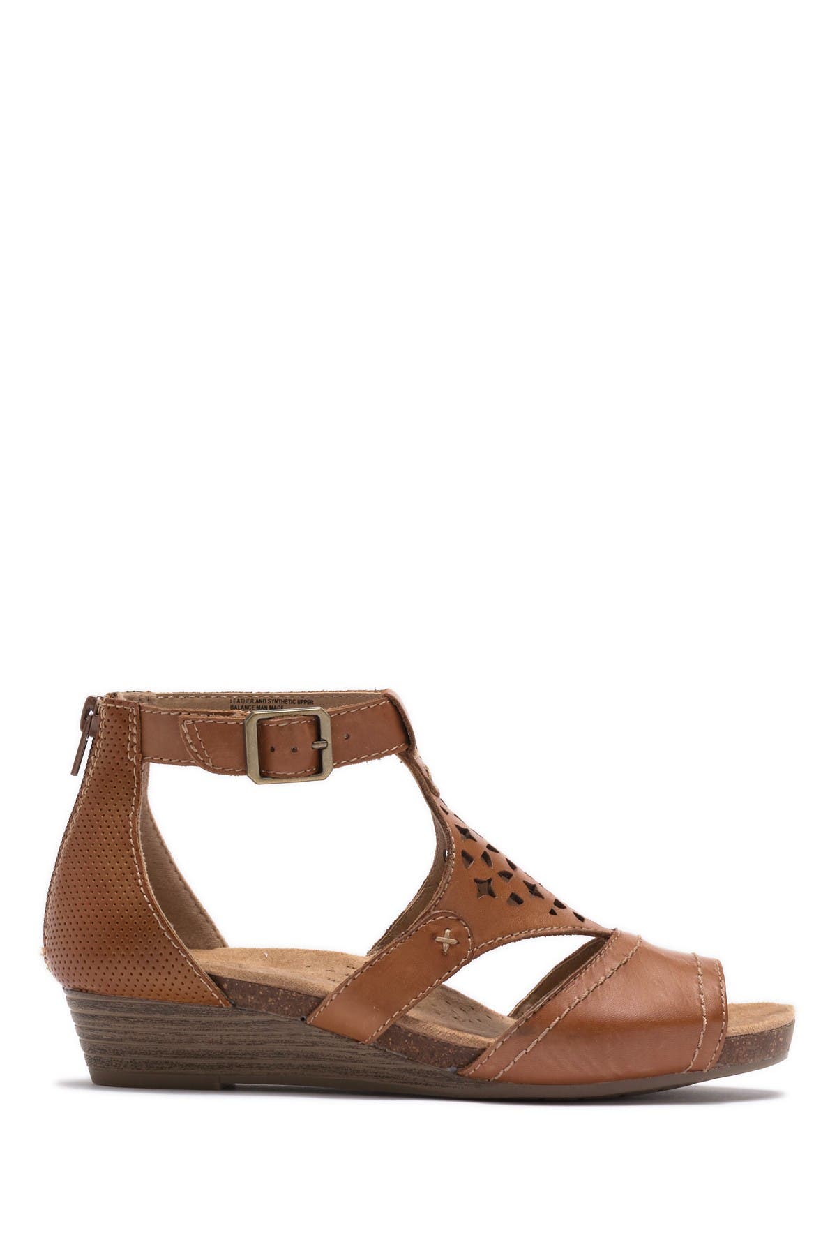 Earth® Origins Hermia Leather Wedge Sandal | Nordstromrack