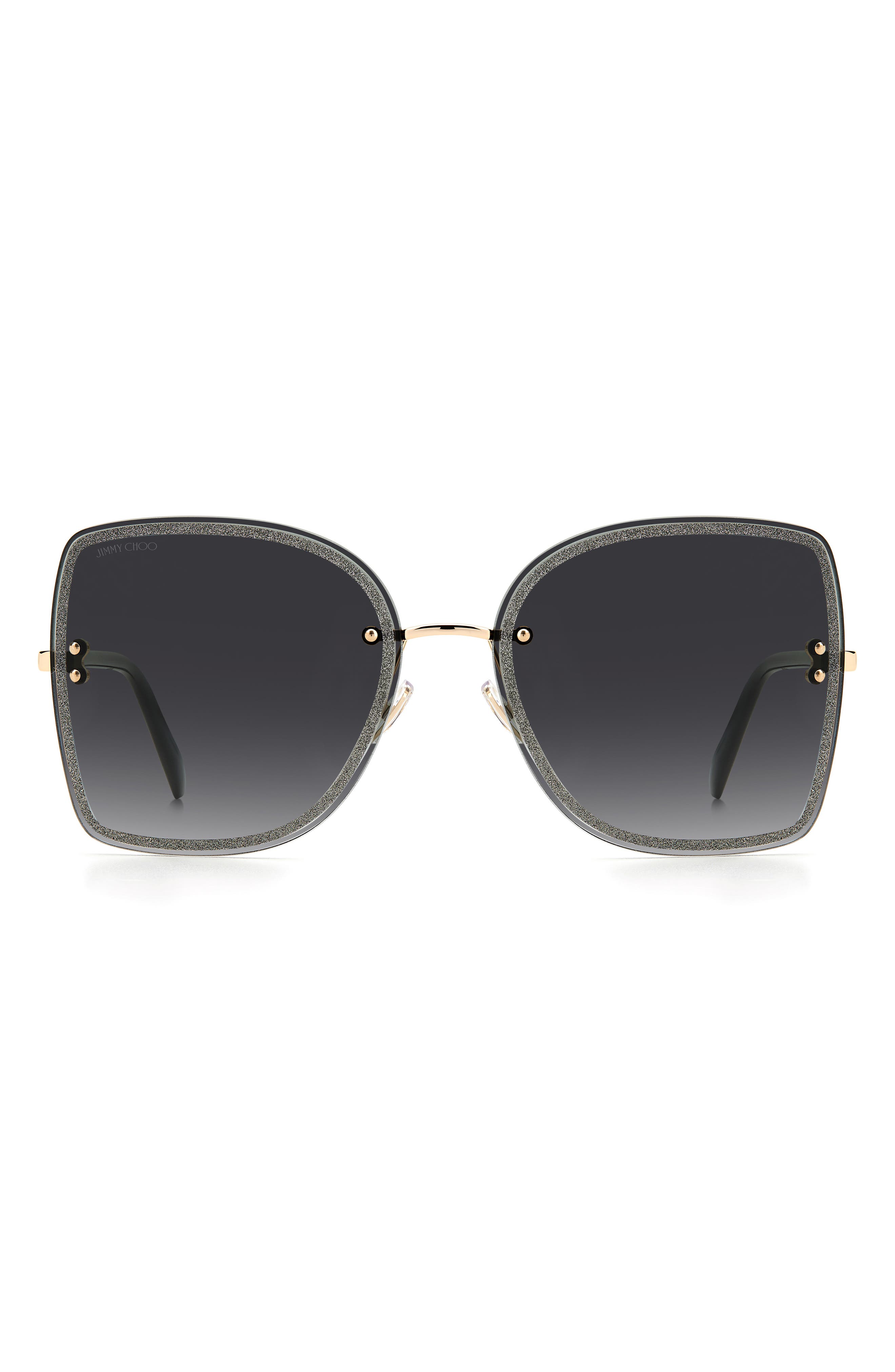 Jimmy Choo Letis 62mm Gradient Oversize Square Sunglasses | Nordstromrack