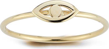 Ember Fine Jewelry 14K Gold Evil Eye Ring | Nordstromrack