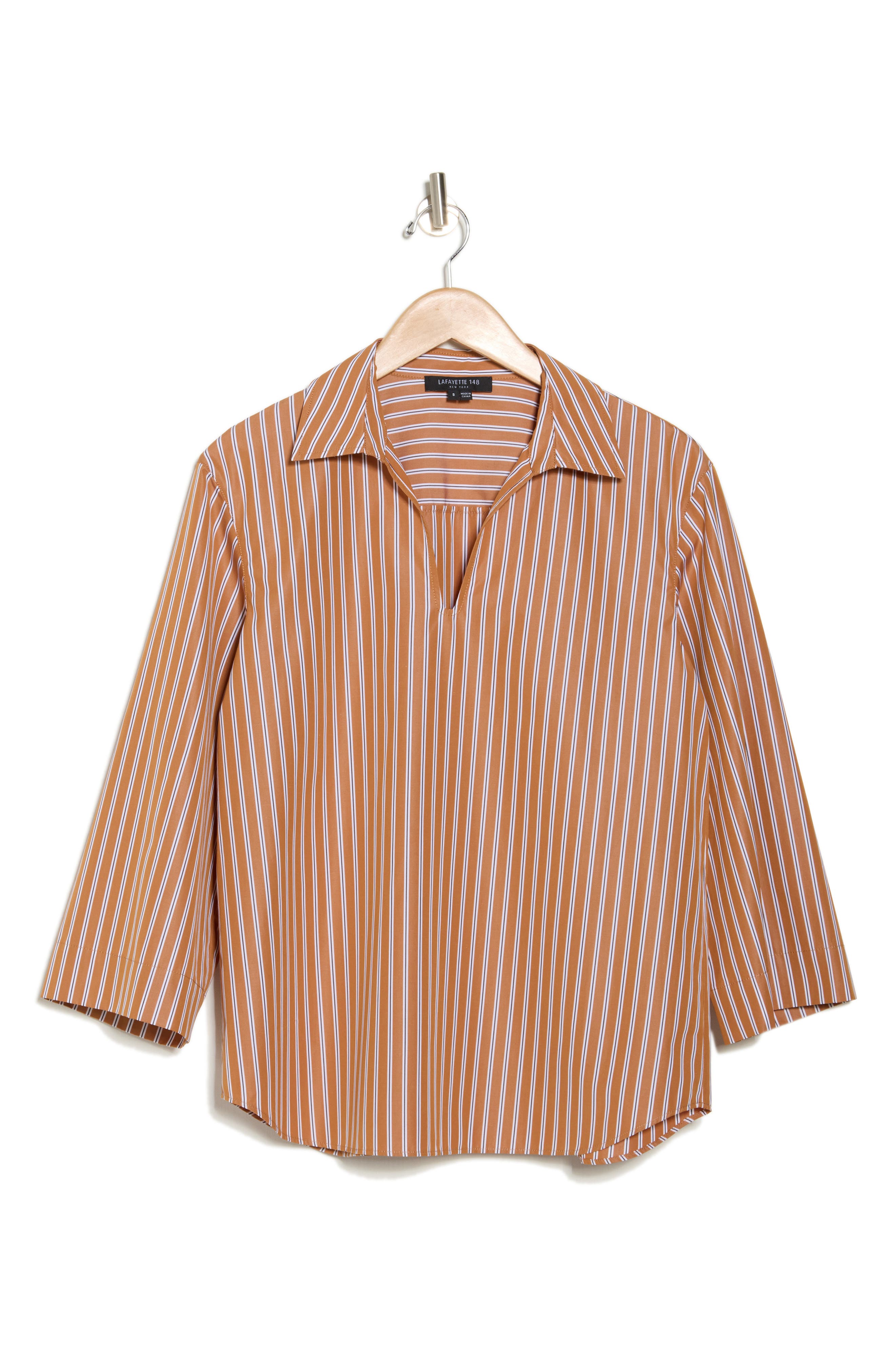 Lafayette 148 New York Pelham Stripe Top | Nordstromrack