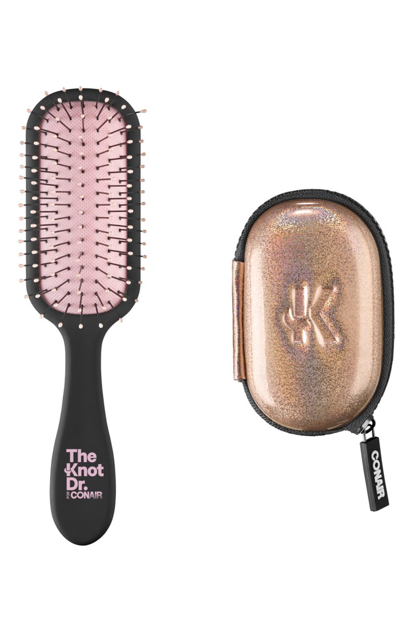 CONAIR The Knot Dr. Pro Mini Wet & Dry Detangler Brush - Pink ...