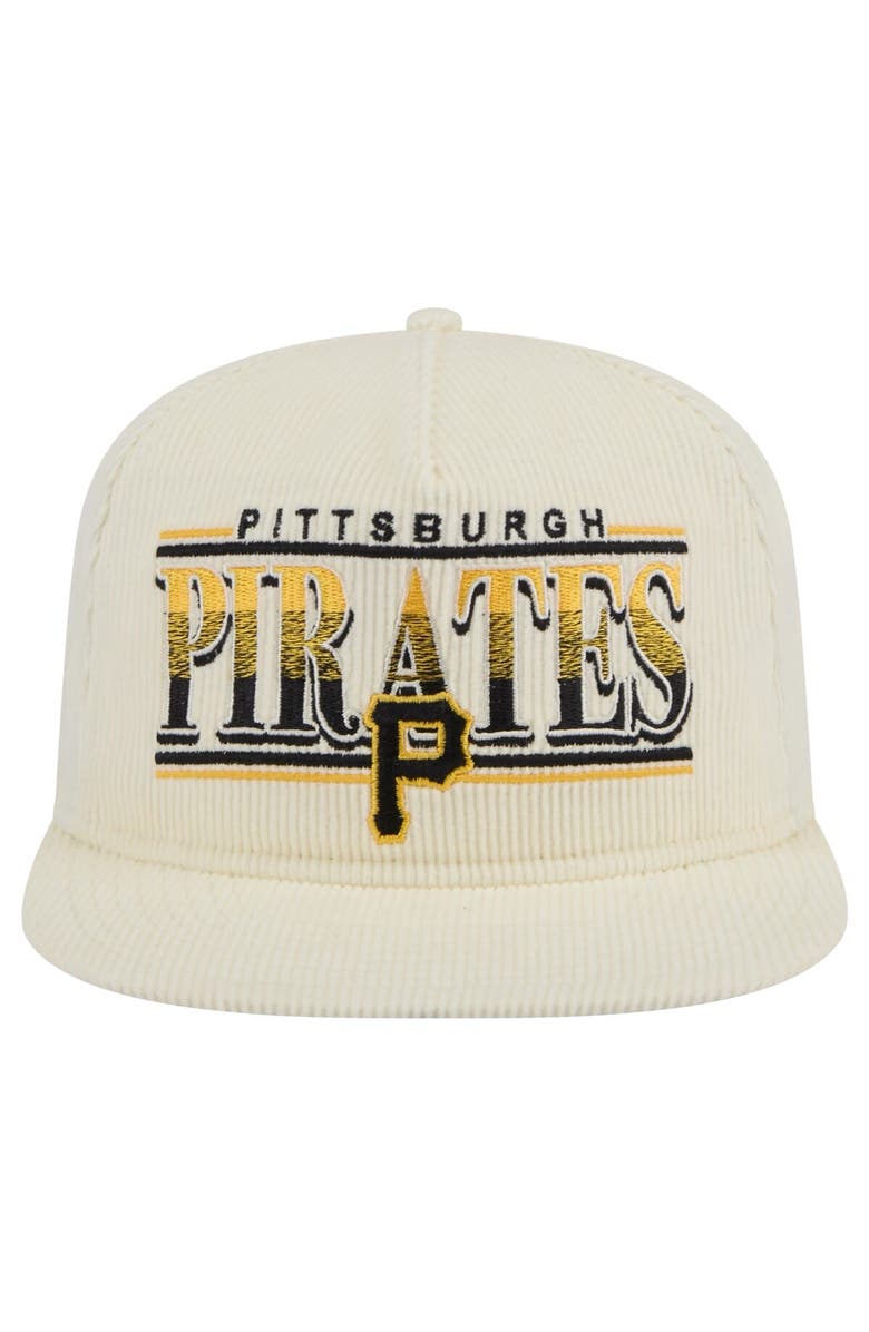 New Era Men's New Era Cream Pittsburgh Pirates Throwback Bar Golfer ...