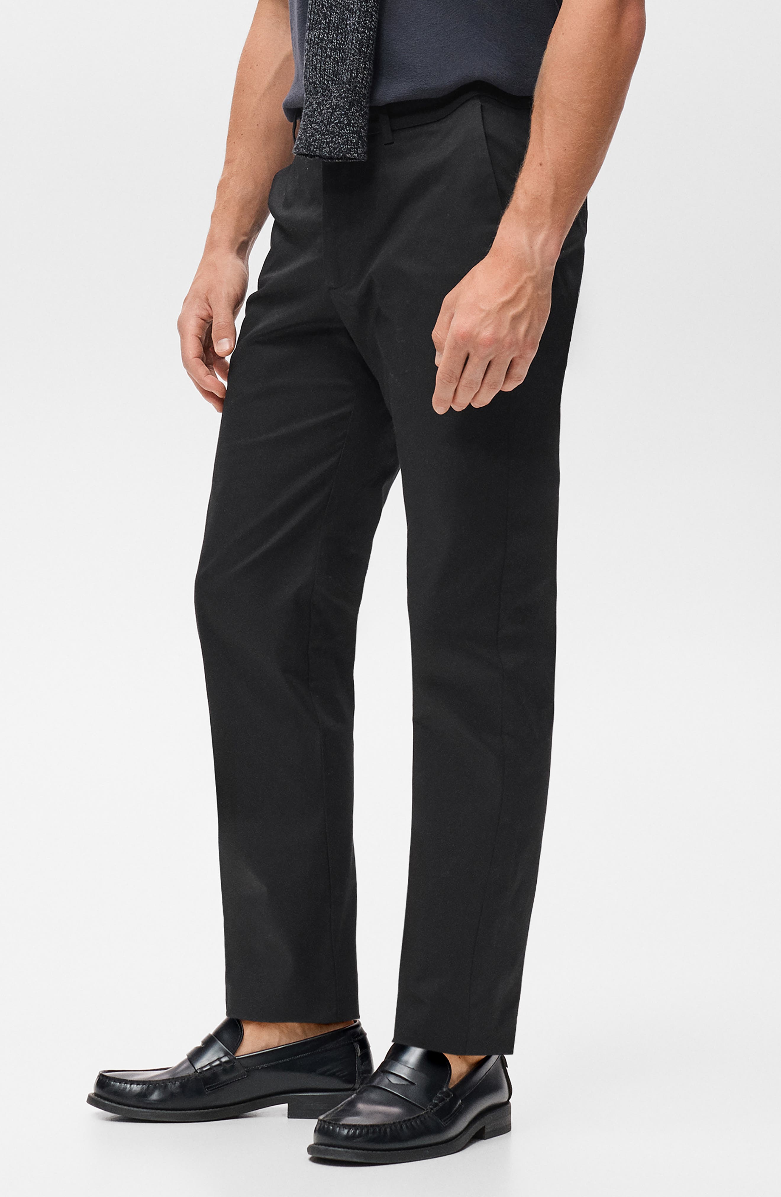 MANGO Dublino Slim Fit Flat Front Stretch Stretch Chinos | Nordstrom