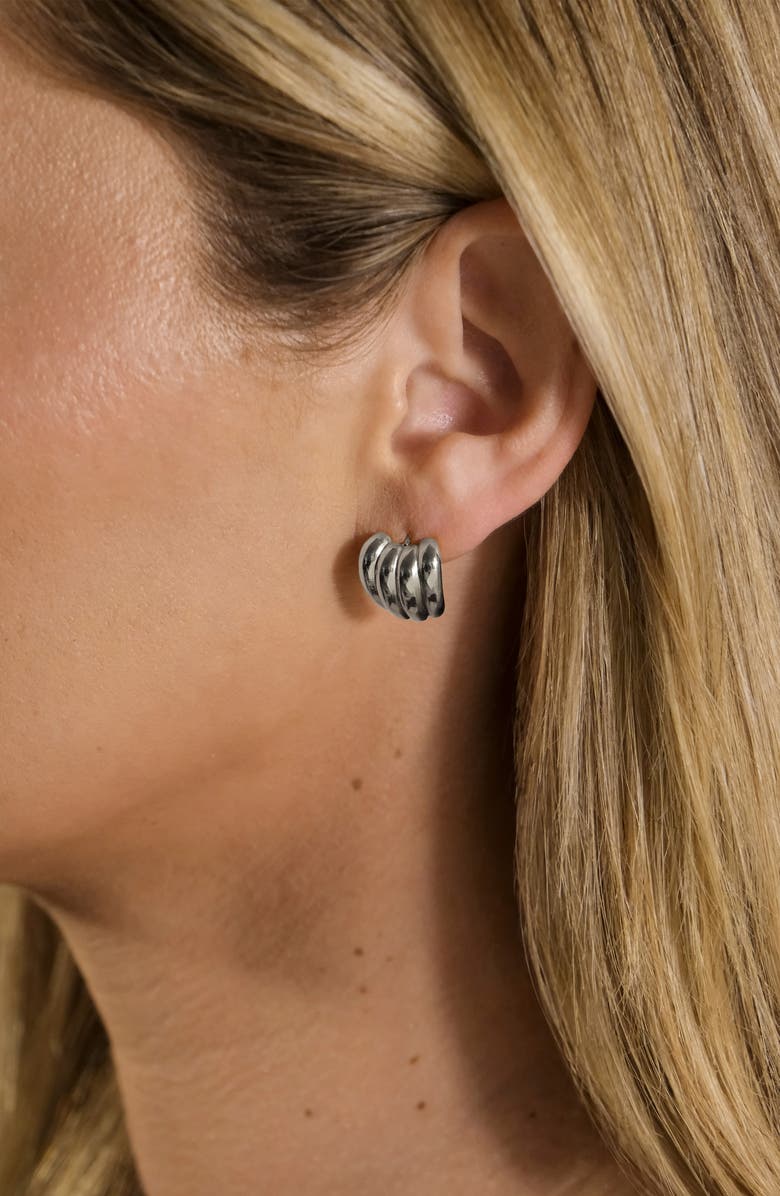 Sterling Forever Marissa Textured Stud Earrings | Nordstromrack