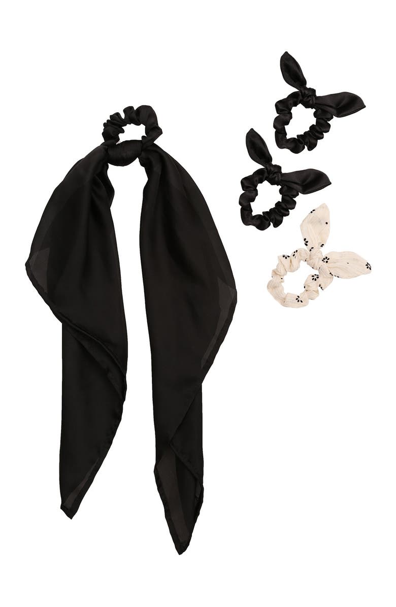 Berry Mixed Knot & Scarf Scrunchie - Pack of 4 | Nordstromrack