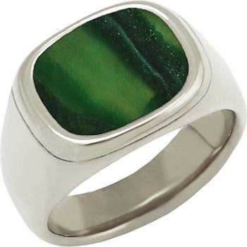 REBL Square Mother-of-Pearl Signet Ring | Nordstromrack