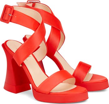 AGL Platform Leather Ankle Sandal (Women) | Nordstromrack