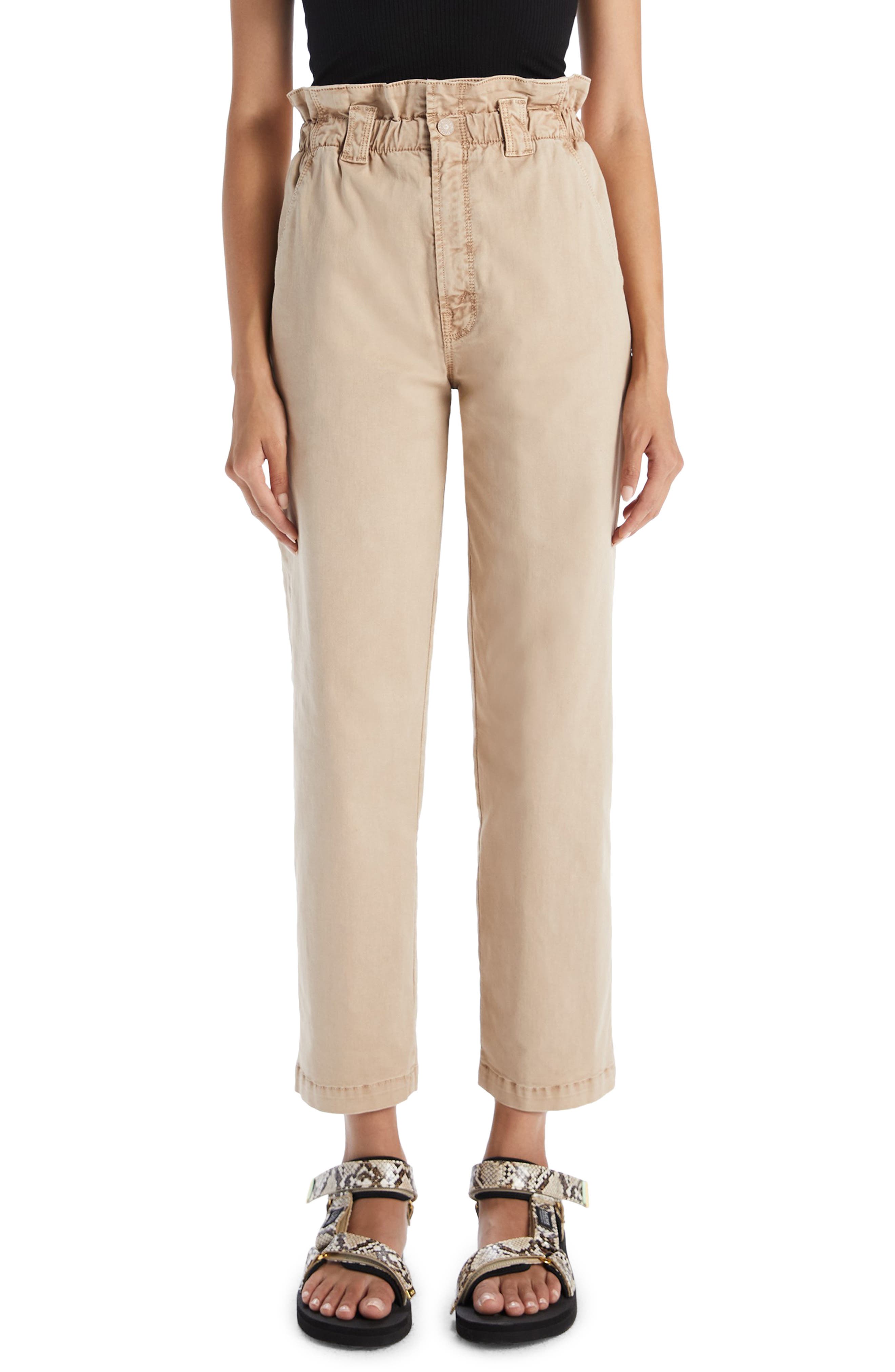 MOTHER The Yoyo Ruffle Greaser High Waist Ankle Jeans | Nordstromrack