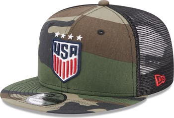 New Era Men's New Era Camo/Navy USWNT Logo Classic 9FIFTY Trucker ...